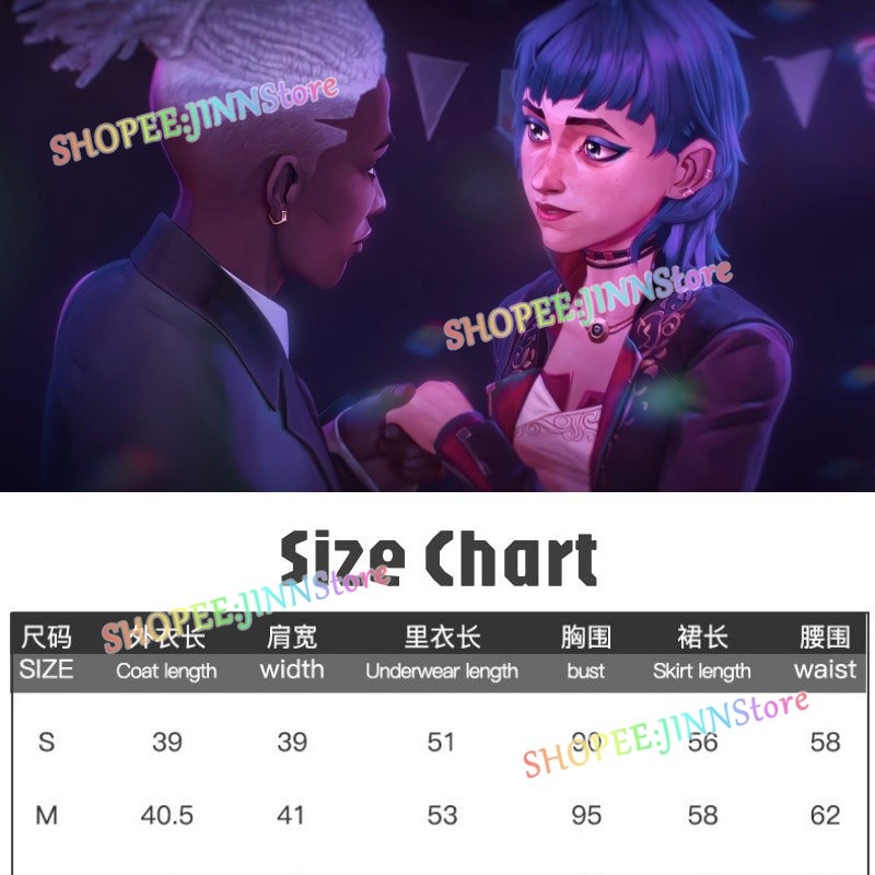 - JINN - Arcane League of Legends JINX Cosplay Costume Arcane POWDER ...