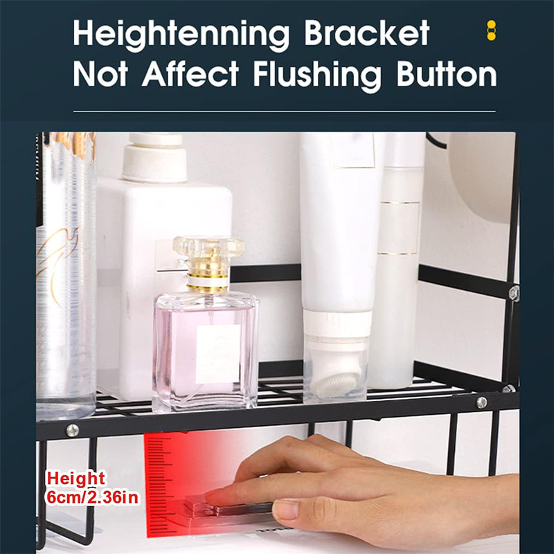 Multi Layer Bathroom Drainer Rack Shampoo Toiletry Holder Shelf Toilet ...