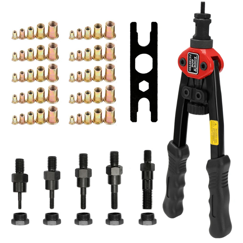 Hand Threaded Rivet Nuts Guns Riveter of Sleeve Nuts Rivnut Tool For ...