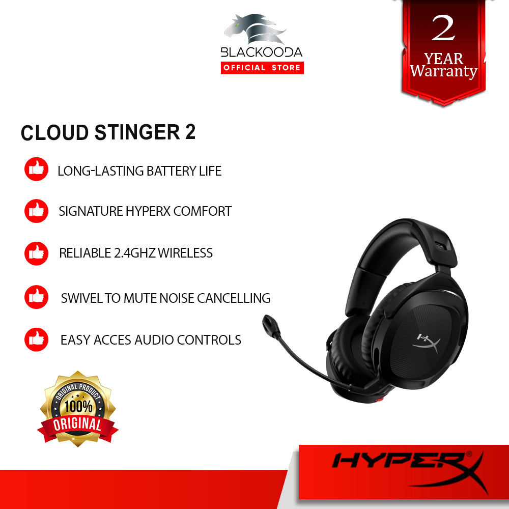 HyperX Cloud Stinger 2 wireless - Gaming Headset | Shopee Malaysia