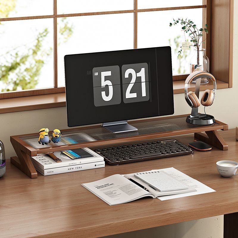 Multifunctional Monitor Elevated Work Station Keyboard Storage Rack ...