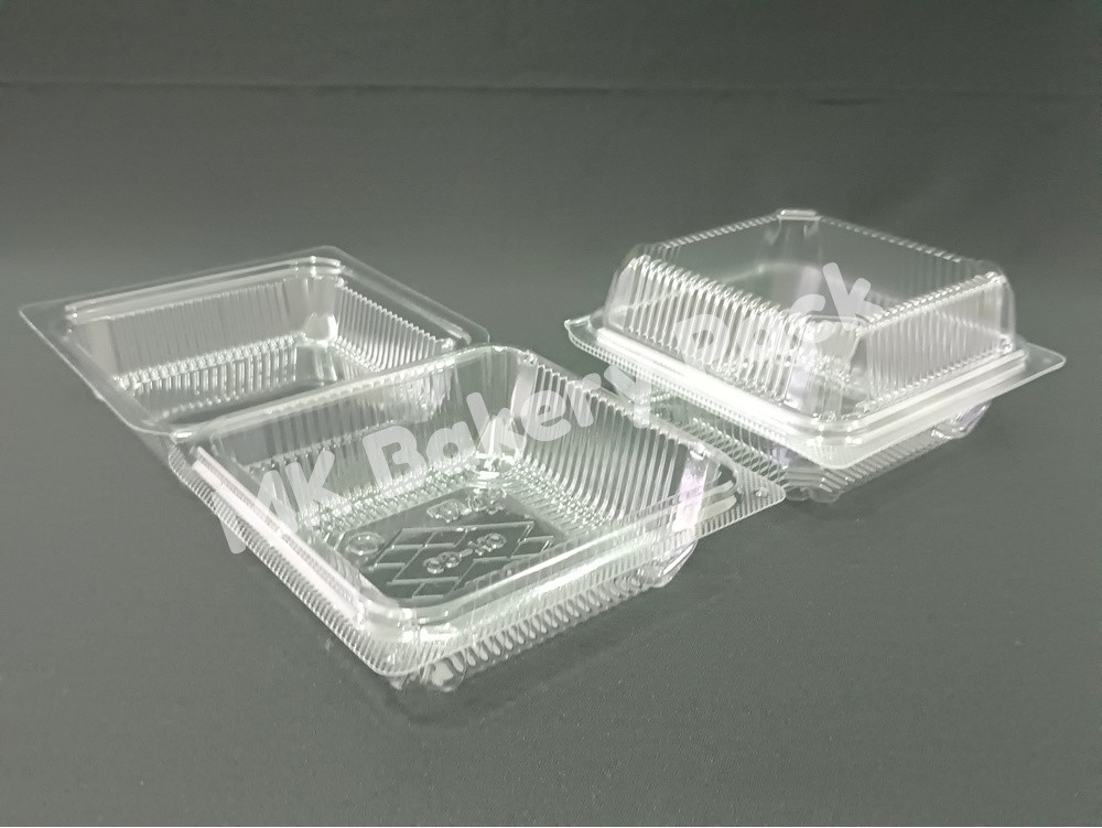 HIRO OPS CH60 Kuih Container with Lock / Plastic Clear Bakery Container ...