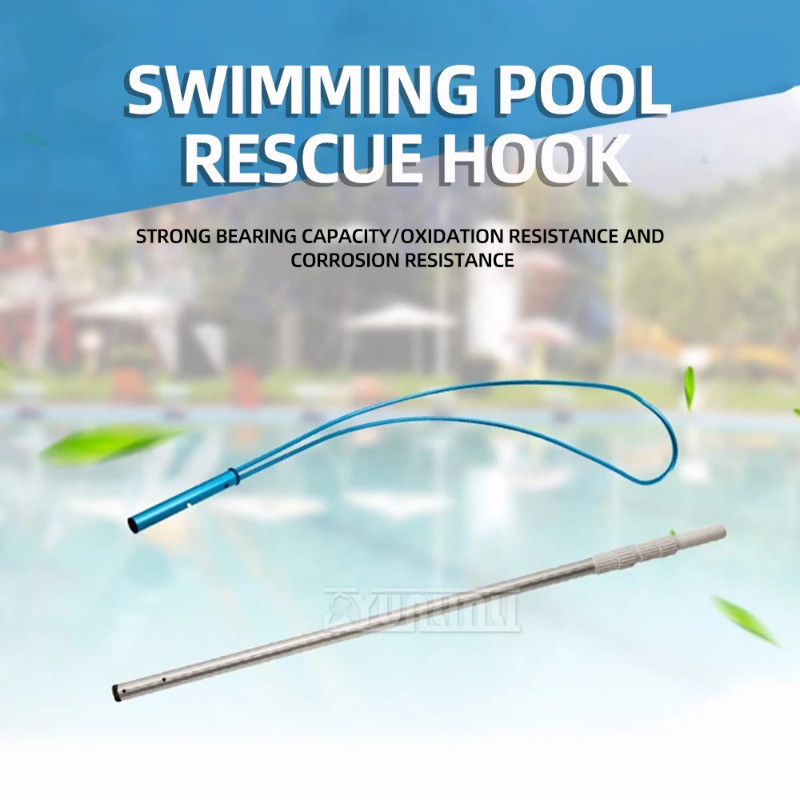 Swimming Pool Lifesaving Rod Thickened Aluminum Alloy Telescopic Rod ...