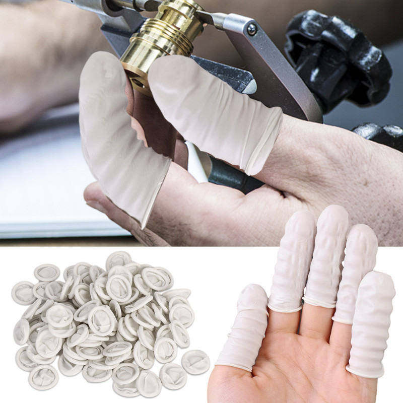 200Pcs Disposable Latex Rubber Finger Covers - Durable Working Finger ...