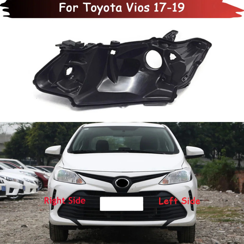 Car Headlight Lens Cover Headlight Housing For Toyota Vios 2017 2018 ...