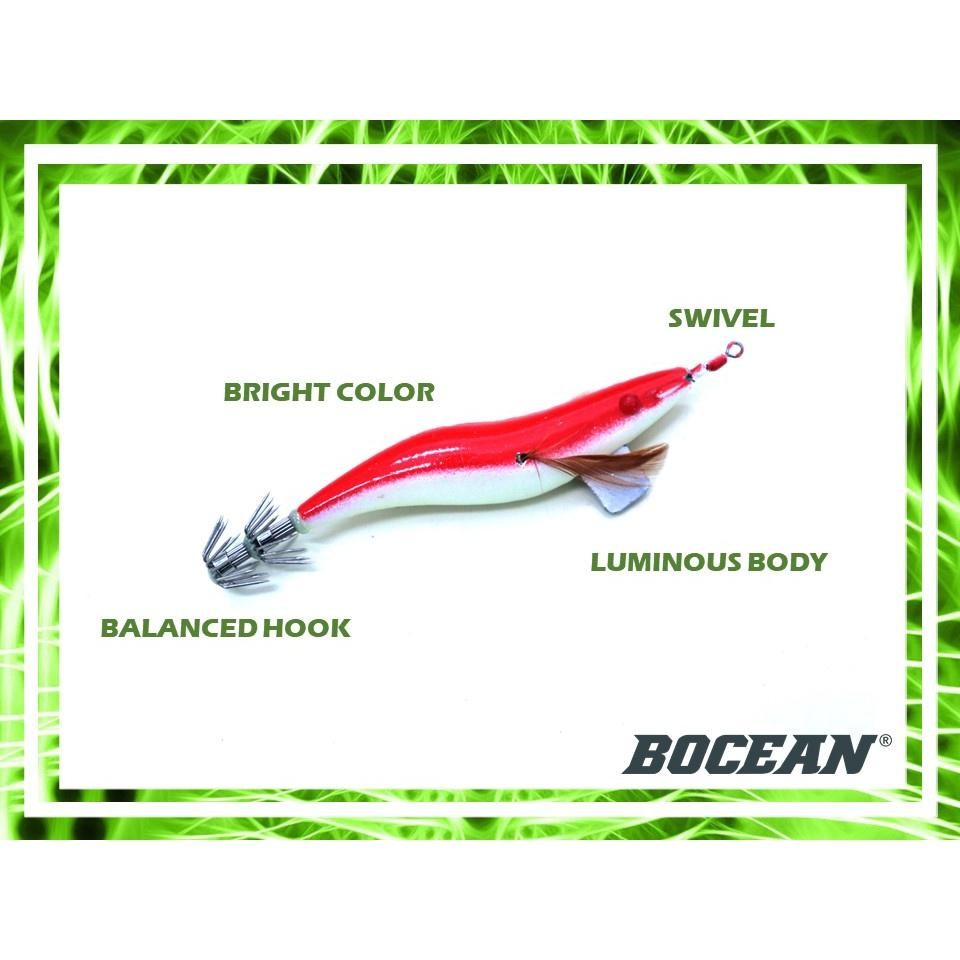BOCEAN LASER Luminous Squid Jig Umpan Pancing Sotong Candat Sotong ...