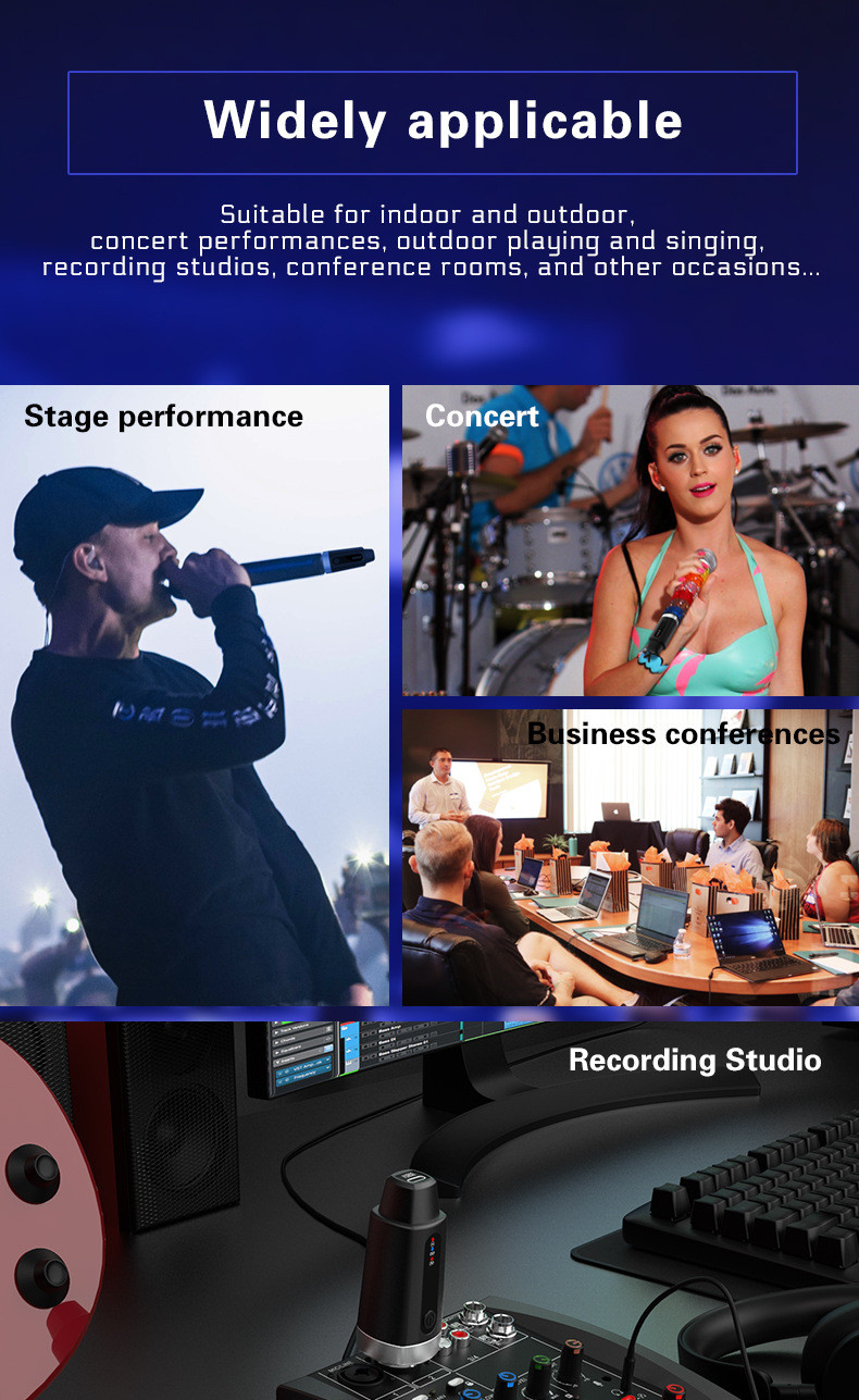 Dynamic wired, converted wireless microphone, system transmitter ...