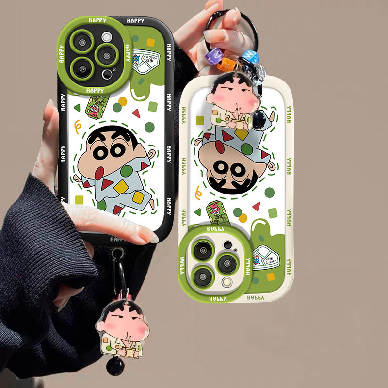 Cartoon Cute Pyjamas Crayon Shin-chan Pendant Phone Casing For Infinix ...