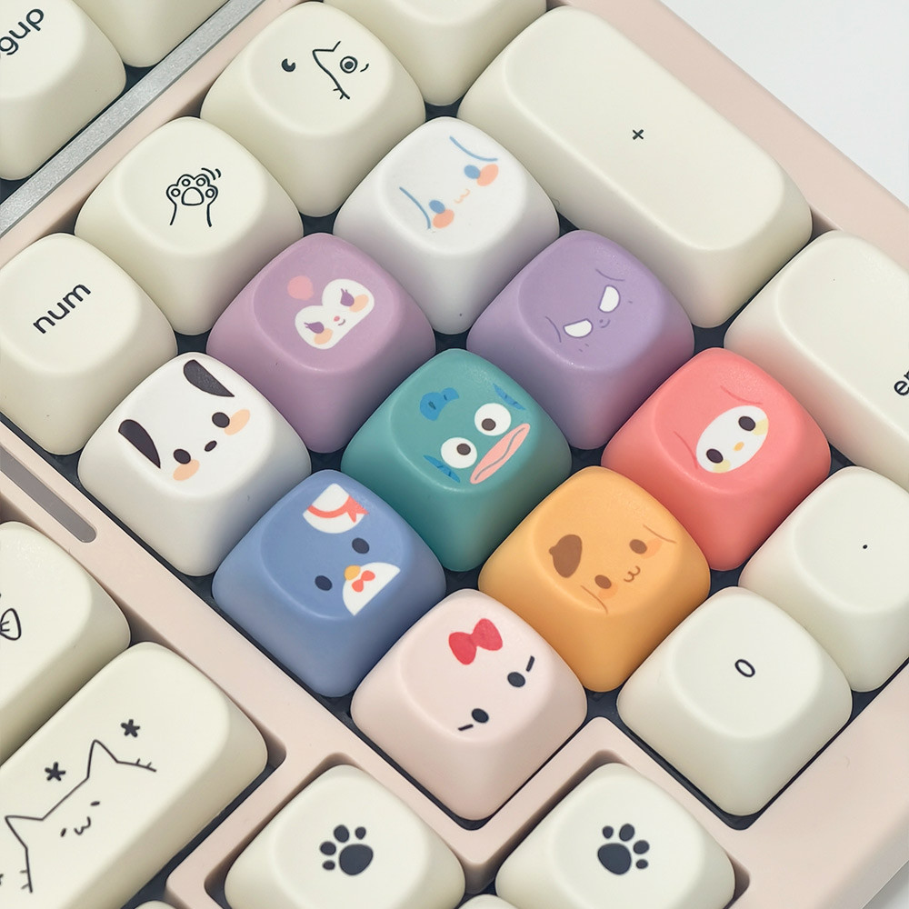 Sanrio Keycaps MOA Profile PBT Five-sided Dye Sublimation 9pcs Cartoon ...