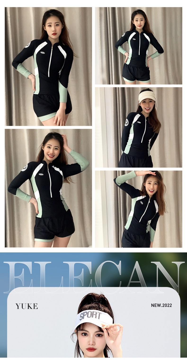 YUKE Swimming Suit Women Conservative Split New Professional Swimsuit ...