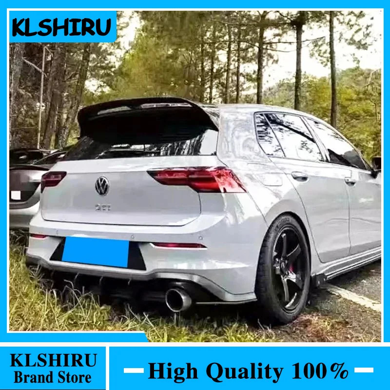 For Volkswagen GOLF 8 MK8 pro R-line gti R Spoiler ABS Black/CARBON ...