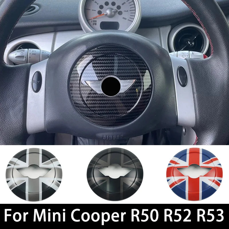 For MINI Cooper R50 R52 R53 Car Steering Wheel Center Panel Car Sticker ...