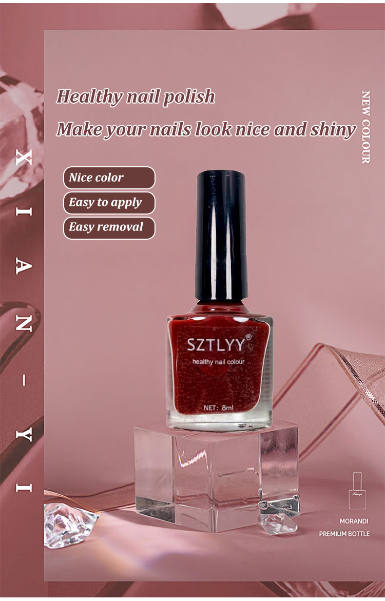 【Ready Stock】No-Bake Peel-Off Nail Polish Water-Based Formula Tear-Off ...