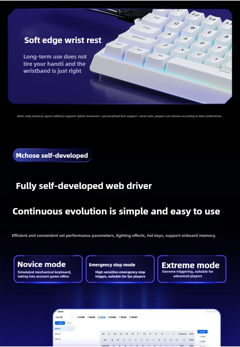 ACE68 Magnetic Switch RGB Gaming Keyboard Wired Rapid Trigger 8K ...