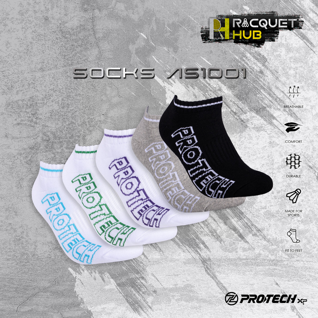 PROTECH Cotton Ankle Sport Sock AS1001 (5 COLOURS) | Shopee Malaysia