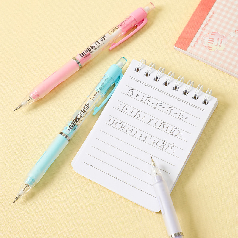 Deli Joyin Mechanical Pencil Pensil Tekan Pencel Picit Smooth Writing ...