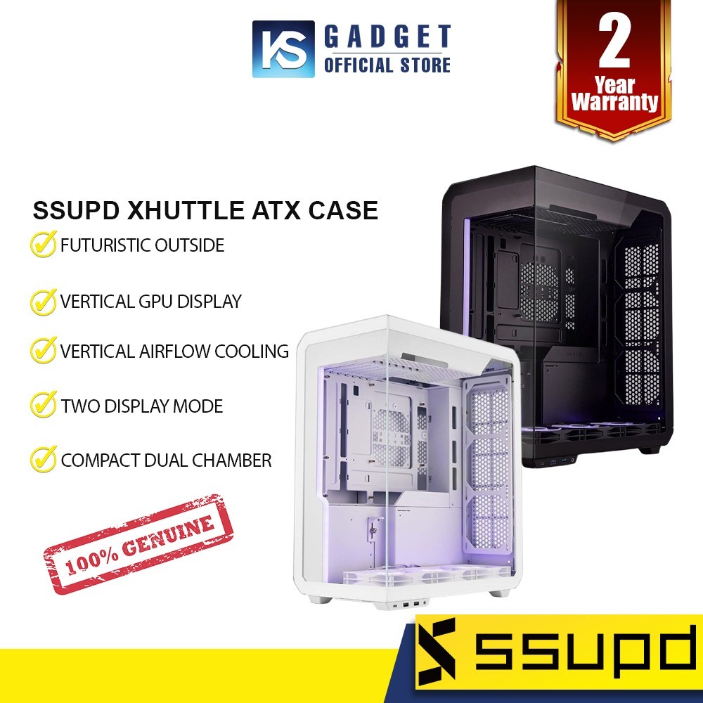 SSUPD Xhuttle Dual Chamber ATX Case | Shopee Malaysia
