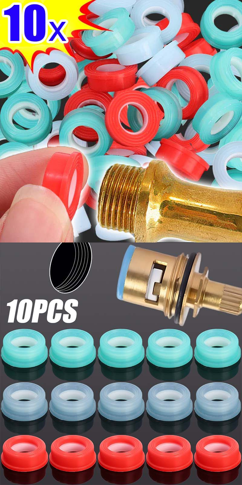 4 Points Threaded Sealing Gasket - Leak-Proof Faucet Gasket - Faucet ...