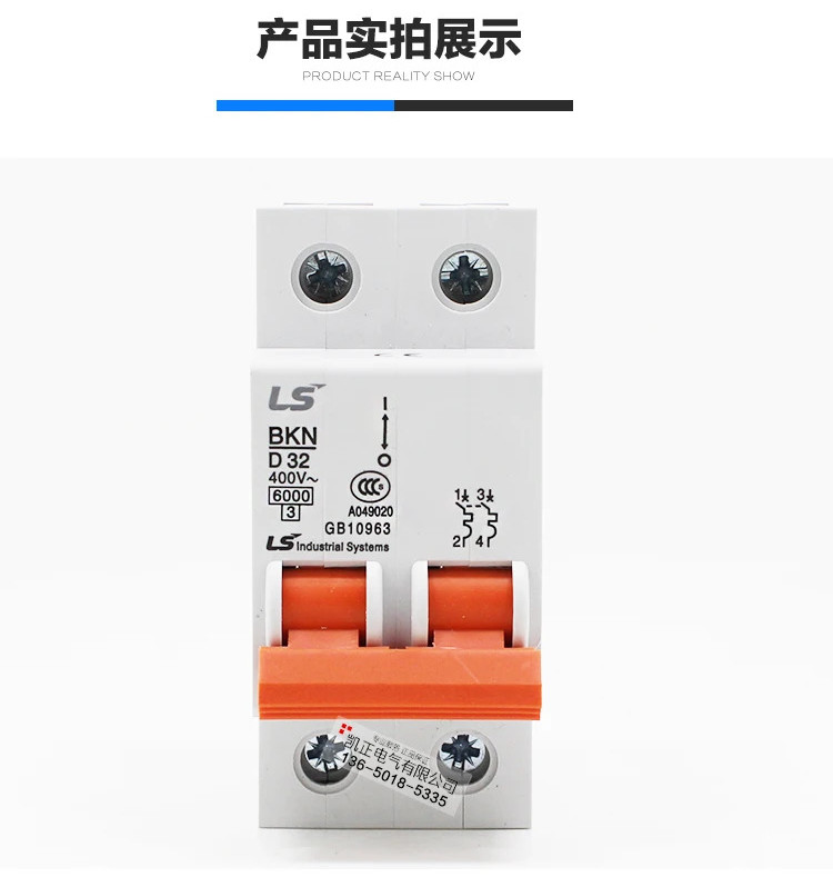 Original authentic LG (LS) Miniature circuit breaker air switch BKN-2P ...