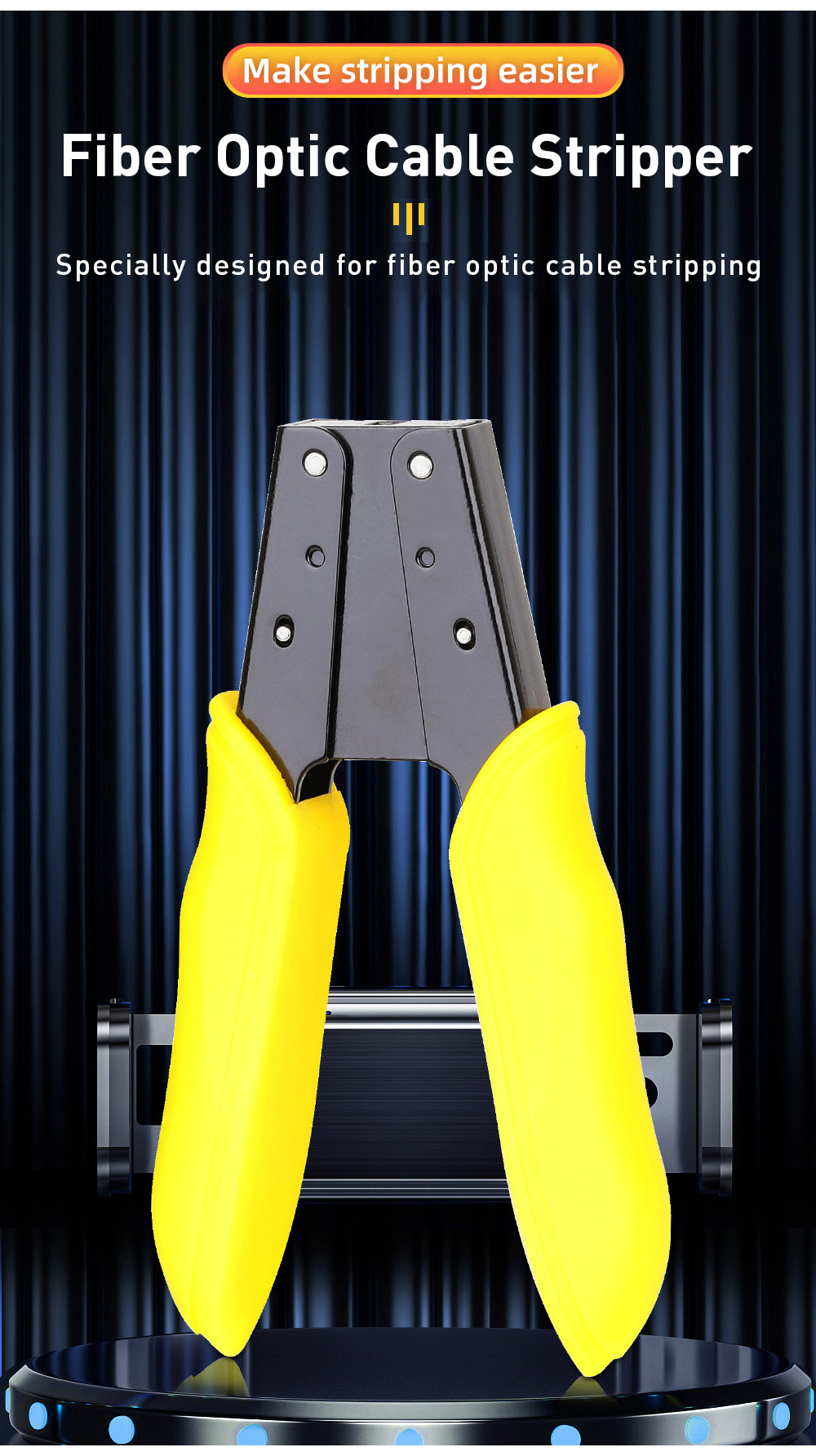 ZoeRax Aluminum Alloy Fiber Optic Stripping Tool FTTH Cable Stripper ...