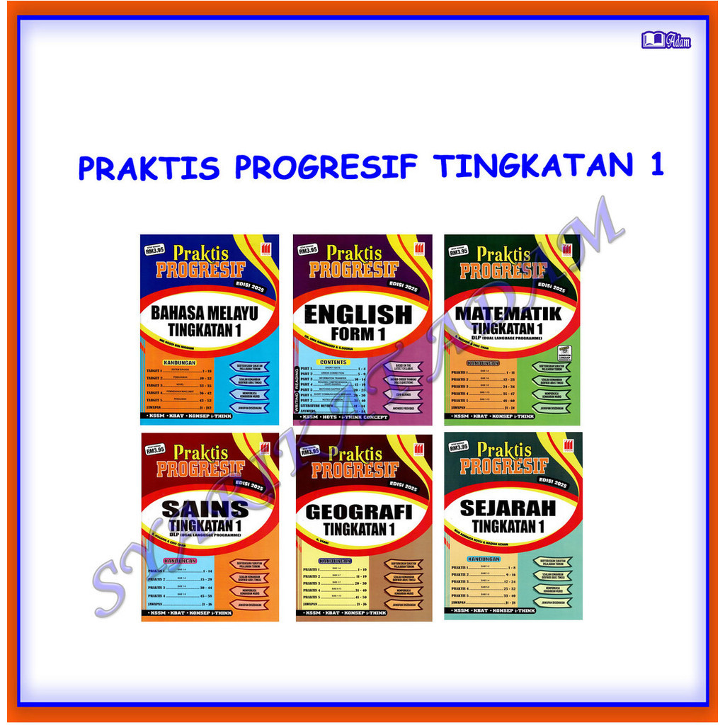 [ADM] BUKU LATIHAN : PRAKTIS PROGRESIF TINGKATAN 1 EDISI 2025 | Shopee ...