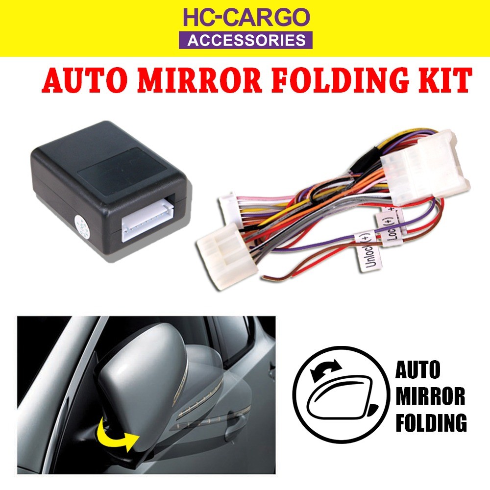 Perodua Bezza Alza Myvi Axia Auto Flip Auto Folding Side Mirror Cover ...