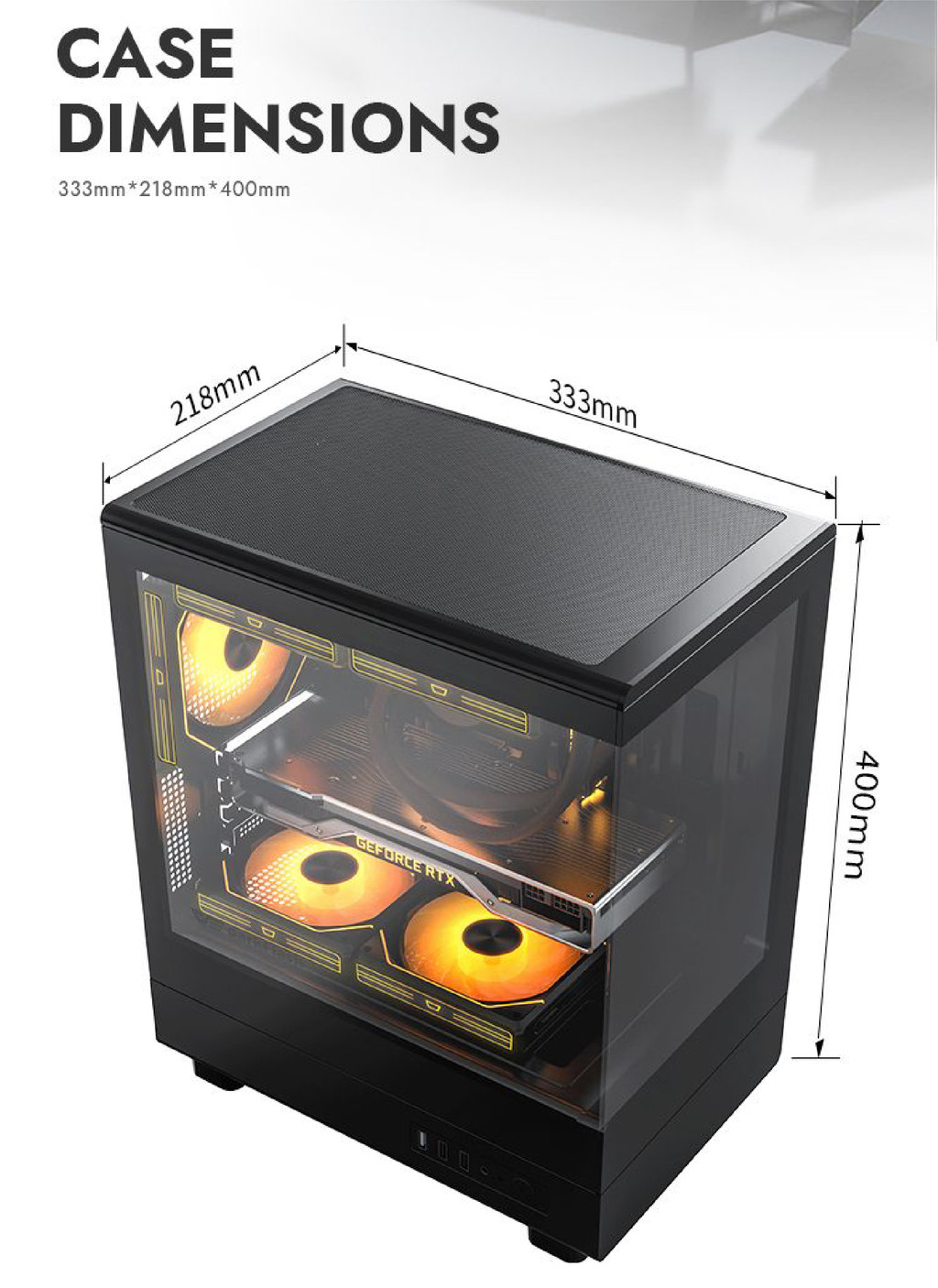 DARKFLASH DB330M MATX PC CASE - BLACK/ WHITE | Shopee Malaysia