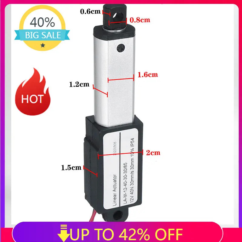 30mm Stroke Micro Linear Actuator 12V Electric Micro Linear Motor For ...
