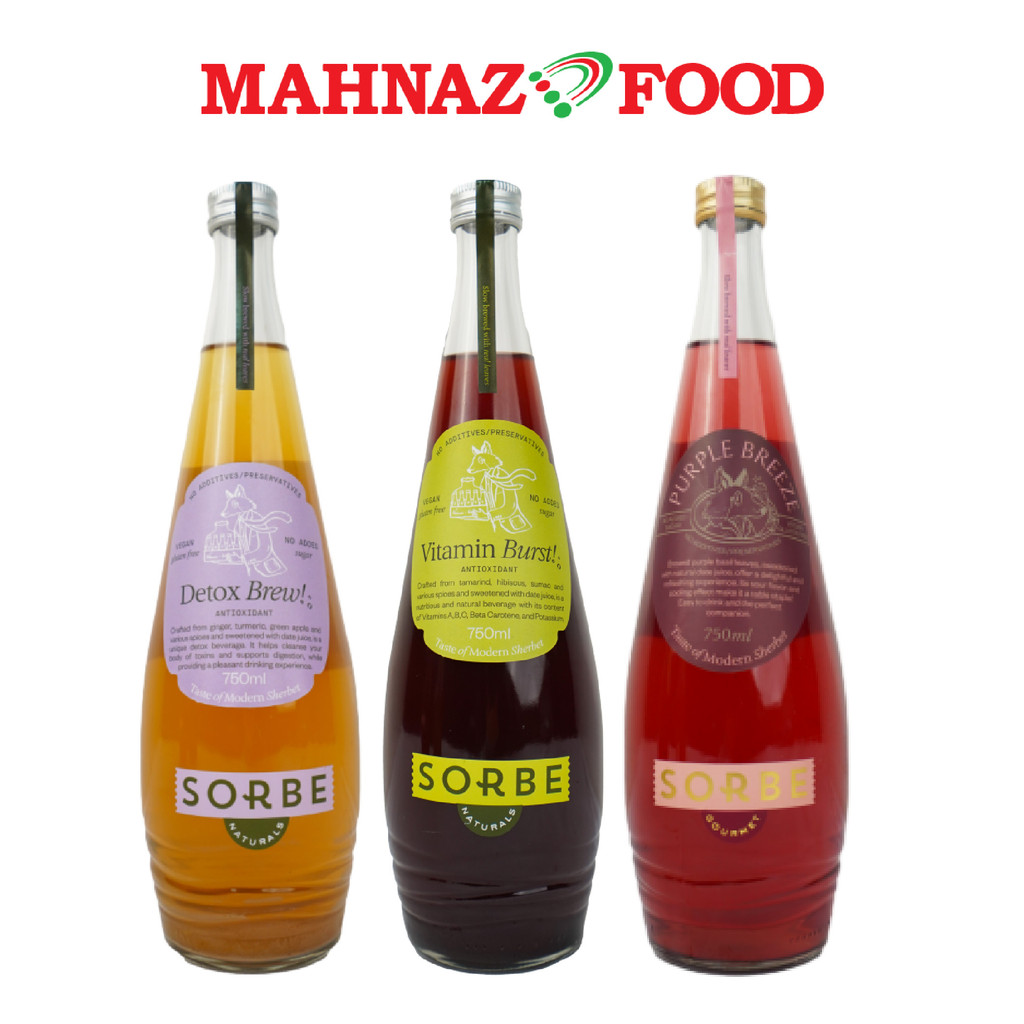 Mahnaz Food Sorbe Vitamin Burst Juice, Detox Brew Juice, Purple Breeze ...