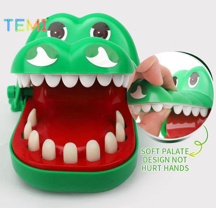 TEMI Funny Big Crocodile Dentist Bite Finger Toy Fun toys for family ...
