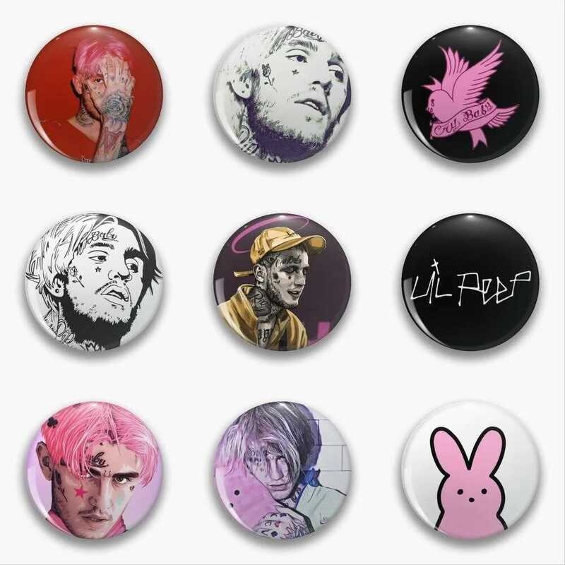 Lil Peep pin cute pins Metal anime pins for backpacks Lapel Badge ...