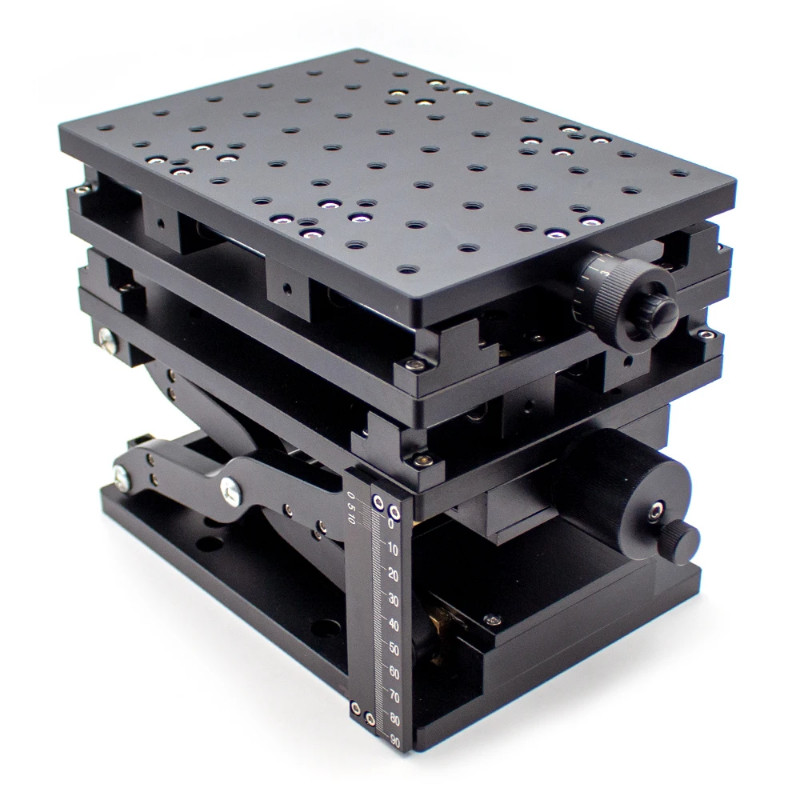 XYZ 3 Axis Moving Table Portable Manual Slide Table Translation Stage ...