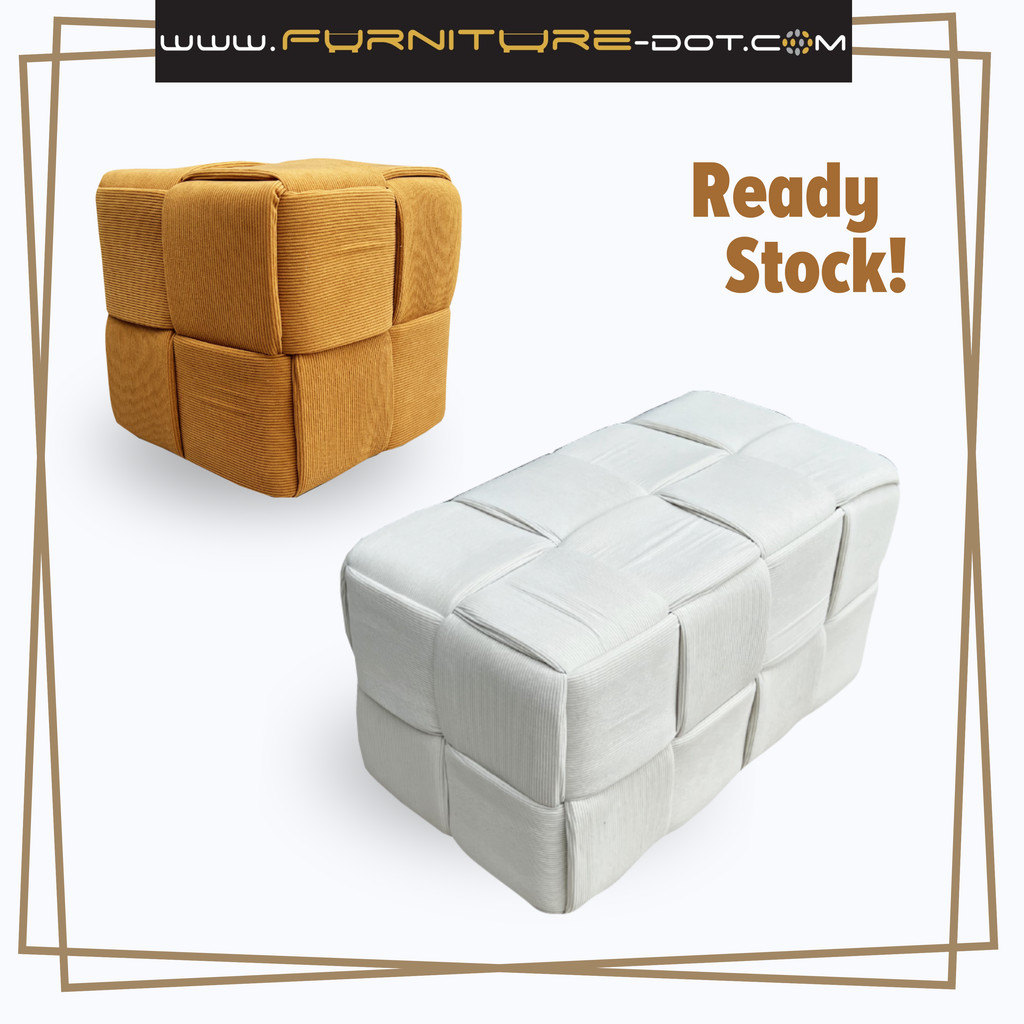 Onda Pouf / Cube Footstool / Dice Ottoman - FRM4045 | Shopee Malaysia