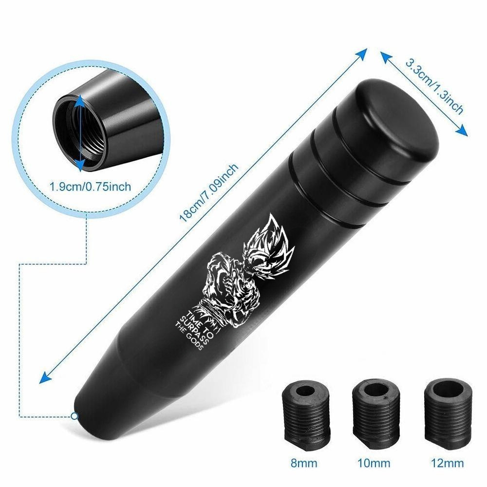 Manual Aluminum Car Gear Knob Long Stick Shifter Shift Lever For ...