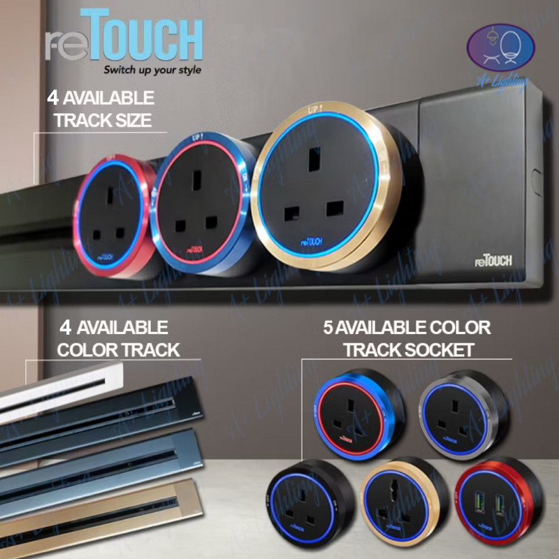 [SIRIM] reTouch 32A Power Track Socket Universal Flat Pin Surface ...
