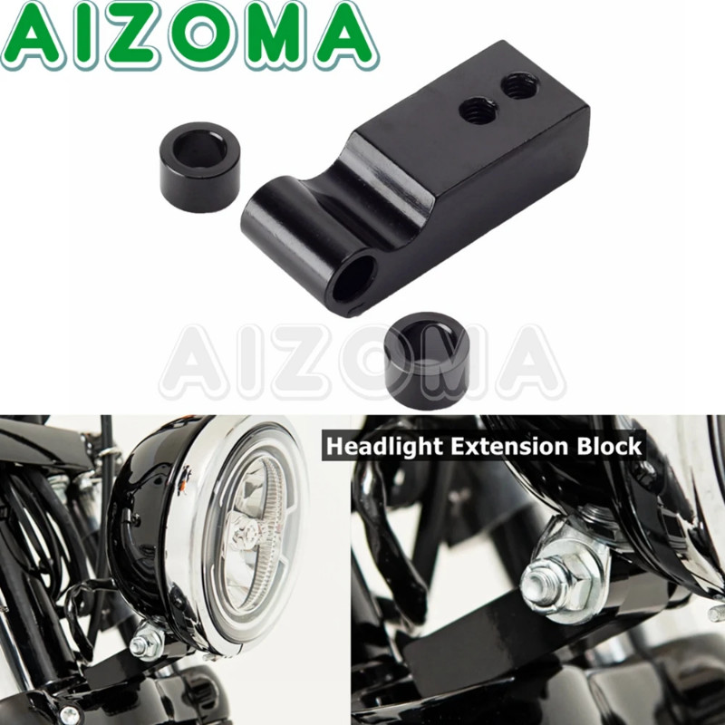 Motorcycle Moves Forward 1 1/2" or 2" Headlight Extension Block For ...