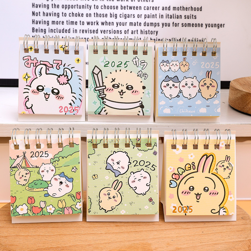 5 Pcs Creative 2025 Anime Chiikawa Character Small Calendar - Students ...