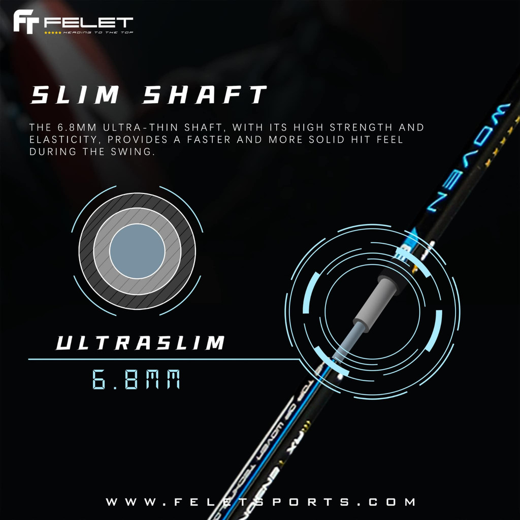 🔥NEW ARRIVAL🔥 FELET WOVEN 8000 BADMINTON RACKET | Shopee Malaysia