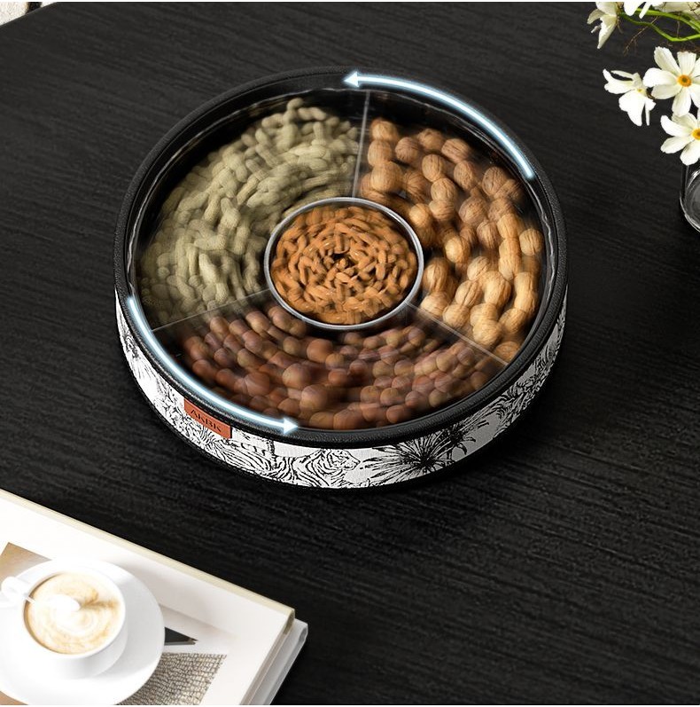 2025 Year Of The Snake Retro Jacquard Dried Fruit Tray Divided Candy ...