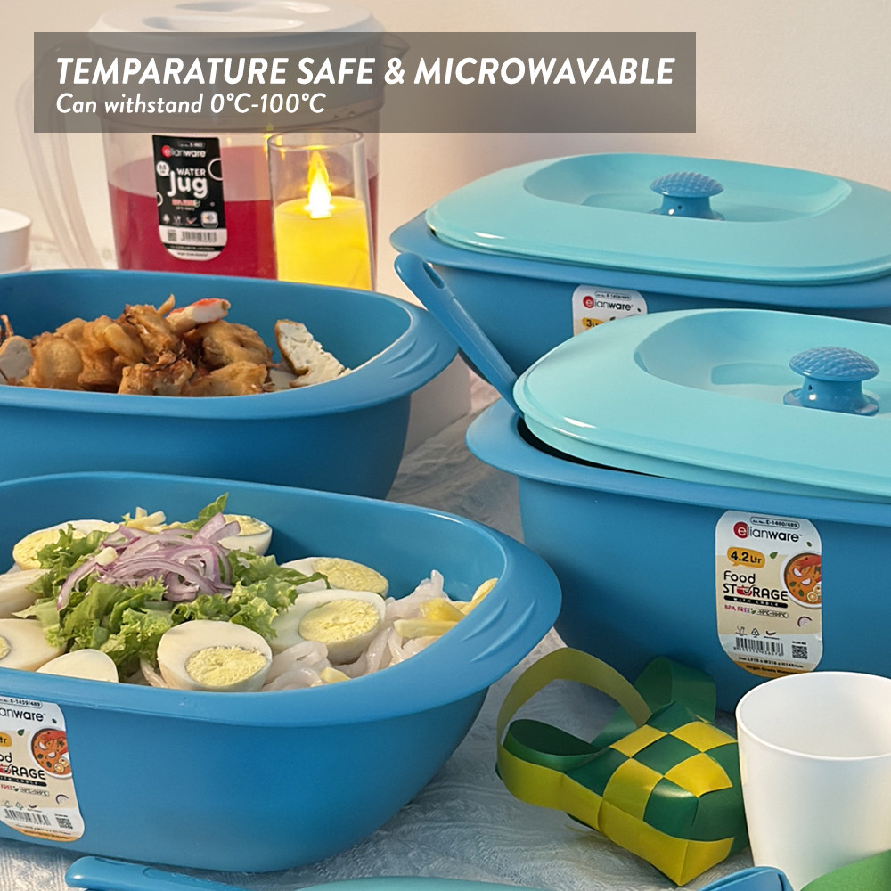 Elianware 1PC/4PCS Buffet Bekas Makanan Kuih Raya Party Serving Tray ...