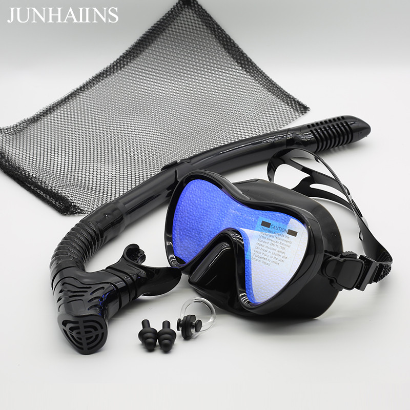 JUNHAIINS Professional Silicone Scuba Diving Mask Breathing tube UV ...