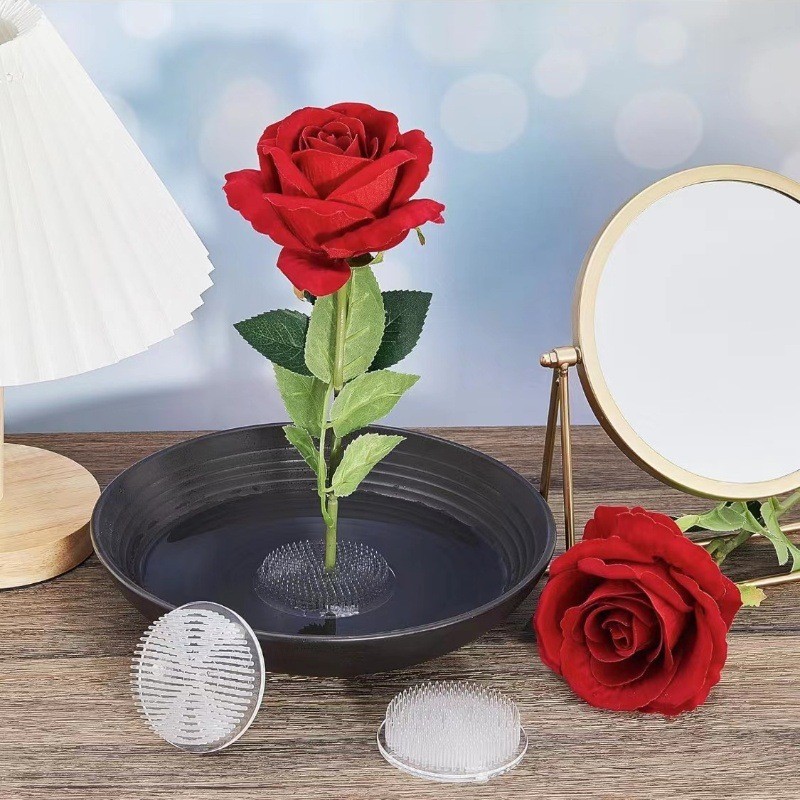 Plastic Flower Frogs Clear Round Flower Pin Frog Holders For Flower ...