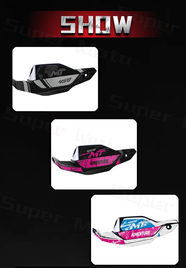 Motorcycle Handguard Protection Sticker Waterproof Hand guard Decal For ...