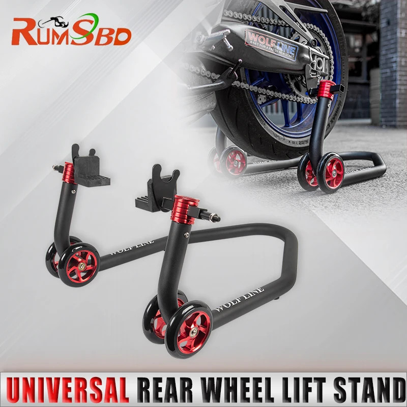 Motorcycle Universal Paddock Stands Full Set Rear Wheel Support ...