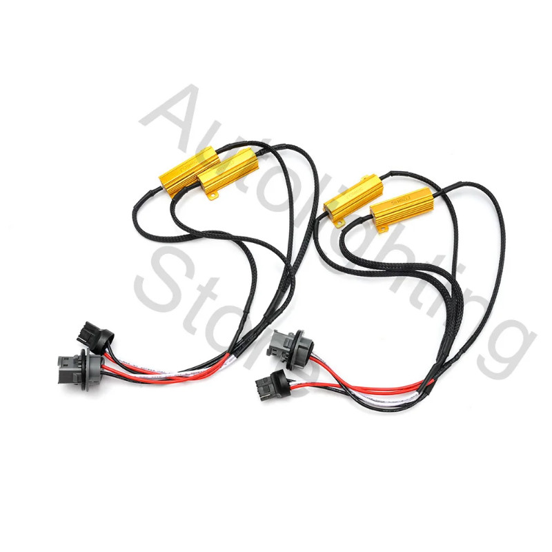 2PCS 50W 8OHM Metal Warning Canceller Decode Led Lamp OCB Load Resistor ...