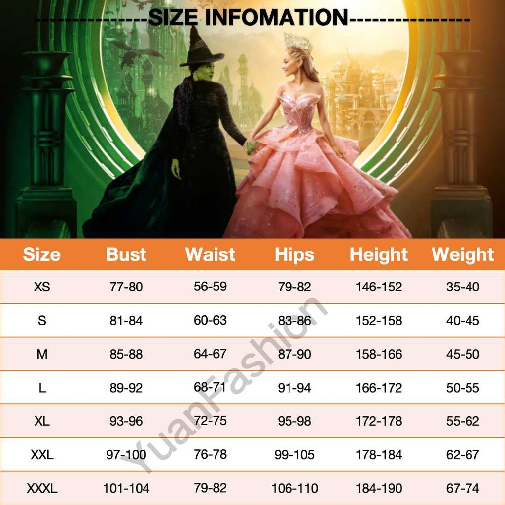[Ready Stock] Movie Wicked cosplay Glinda cosplay Clothing Elphaba ...