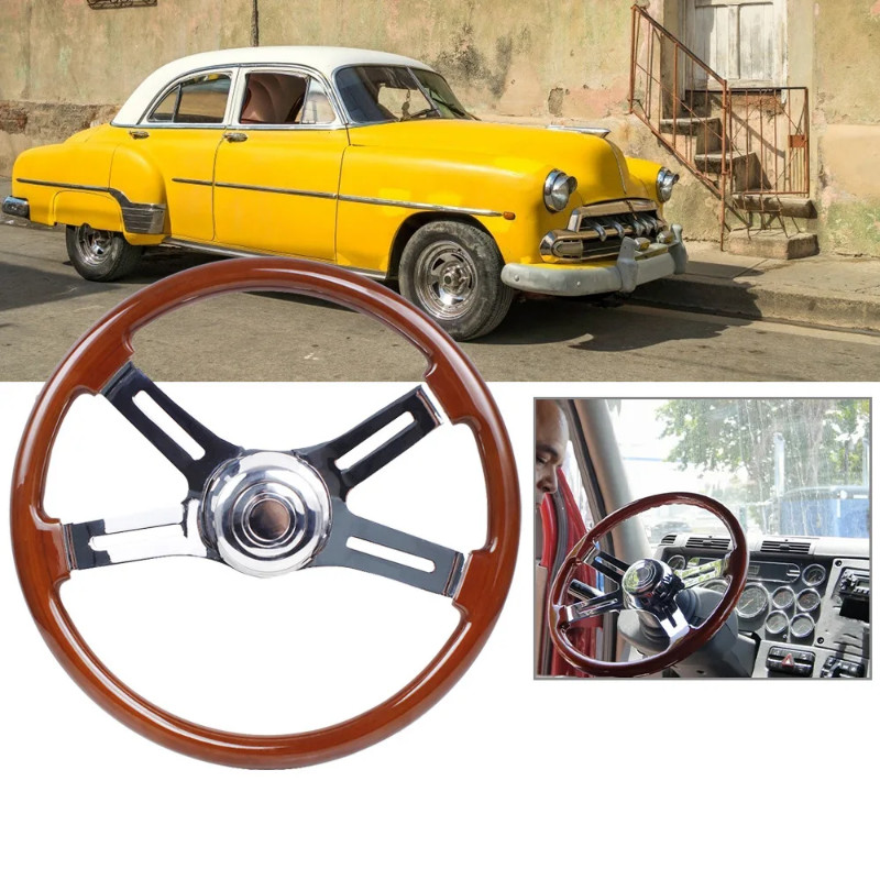 For Freightliner, Kenworth, Peterbilt, Volvo 18" Steering Wheel 4 ...