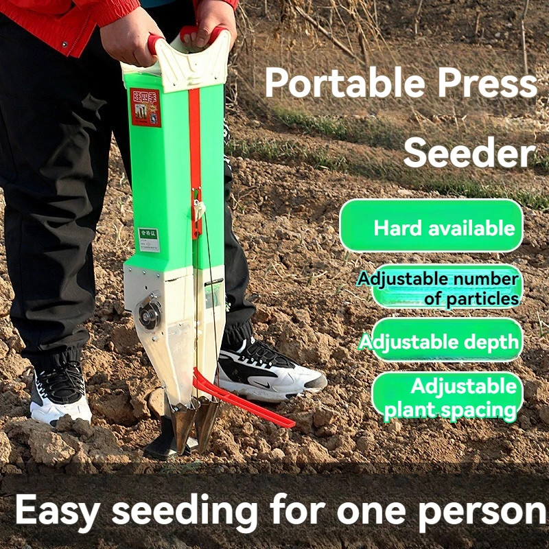 Manual Row Seeder Planter Tool Garden Seeds Planing Sweet Corn Beans ...