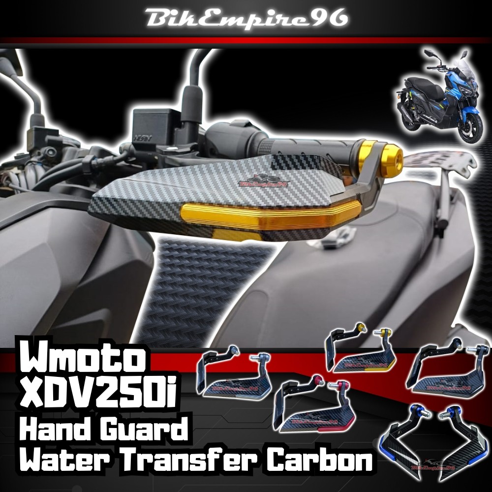 Wmoto XDV250i Hand Guard Lever Guard Handle Guard Water Transfer Carbon ...