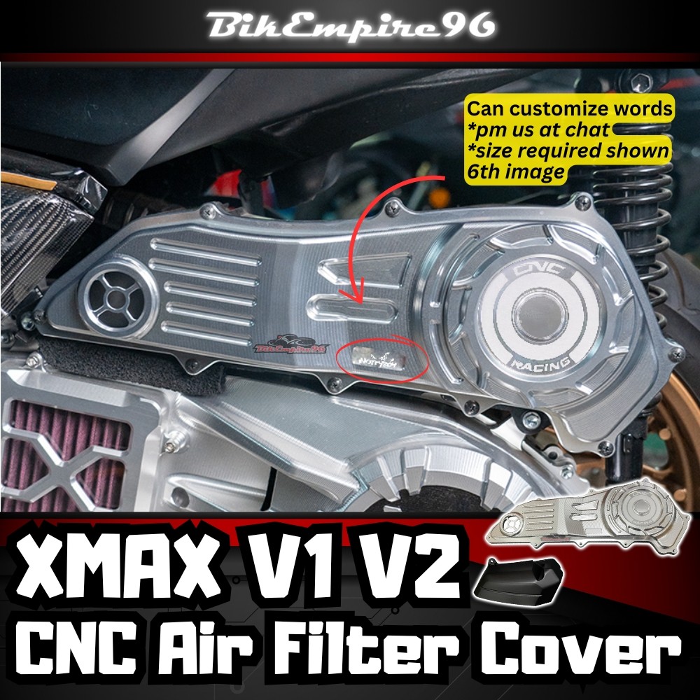 Xmax V1 V2 CNC Air Filter Cover Air Intake Box Cleaner Protection ...